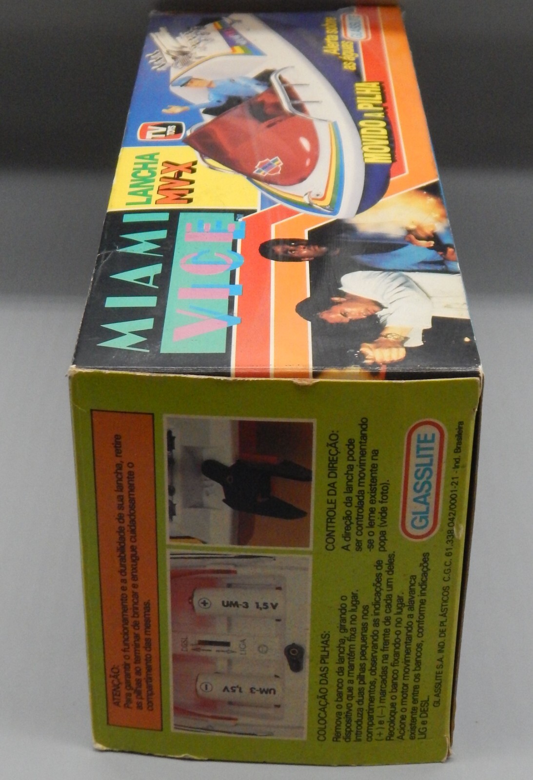 1984 vintage Glasslite MIAMI VICE Lancha MV X boat 3.75" action figure ...