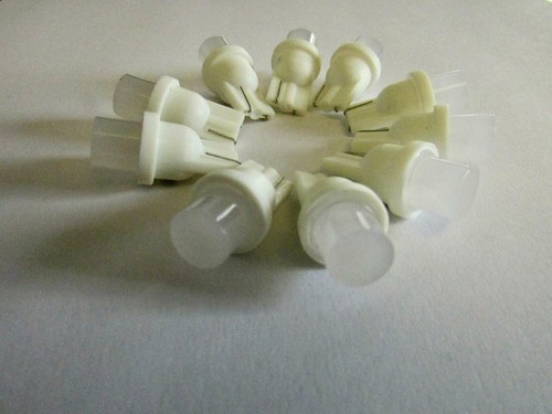 #555 LED Light Bulbs Frosted White Set of 10 Pinball ArcadeReplacement ...