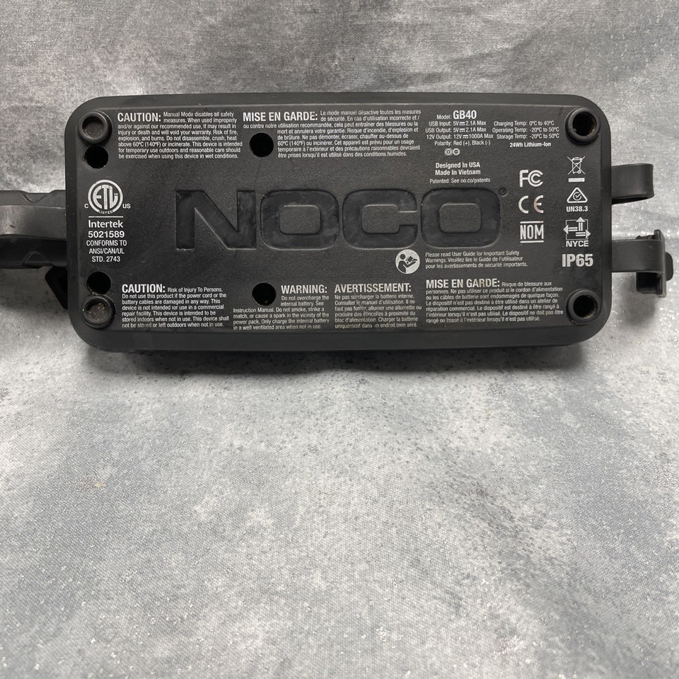 NOCO Boost Plus GB40 1000A 12V UltraSafe Portable Lithium Battery Jump Starter | eBay