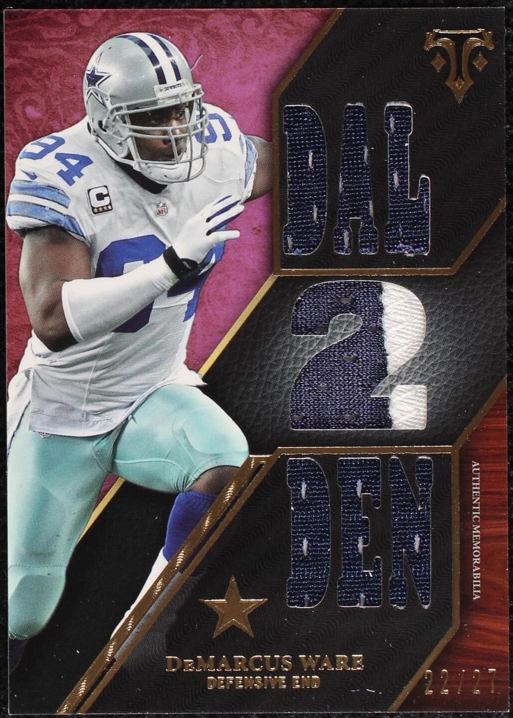 2014 Topps Triple Threads - Relics DeMarcus Ware #TTR-146 Purple /27 ...