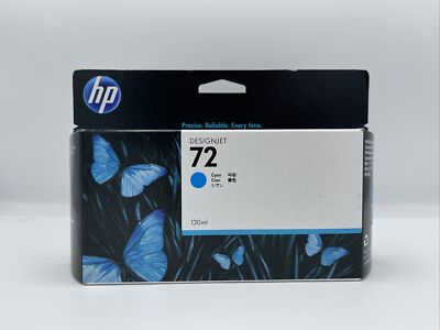 HP OEM 72 Cyan Ink Cartridge C9371A EXP DATE DEC 2021 | eBay
