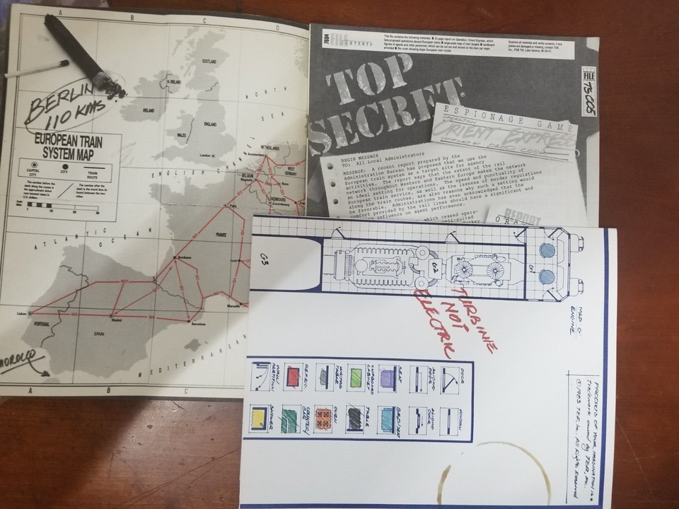 TSR - Top Secret: Orient Express (TS 005, 7604) | eBay
