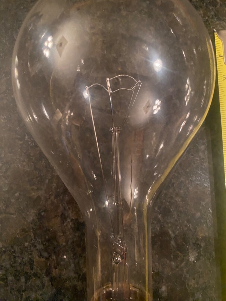 VERY RARE Vintage Antique Edison Lightbulb 9.5” Tall x 1.5” Wide x 14 ...