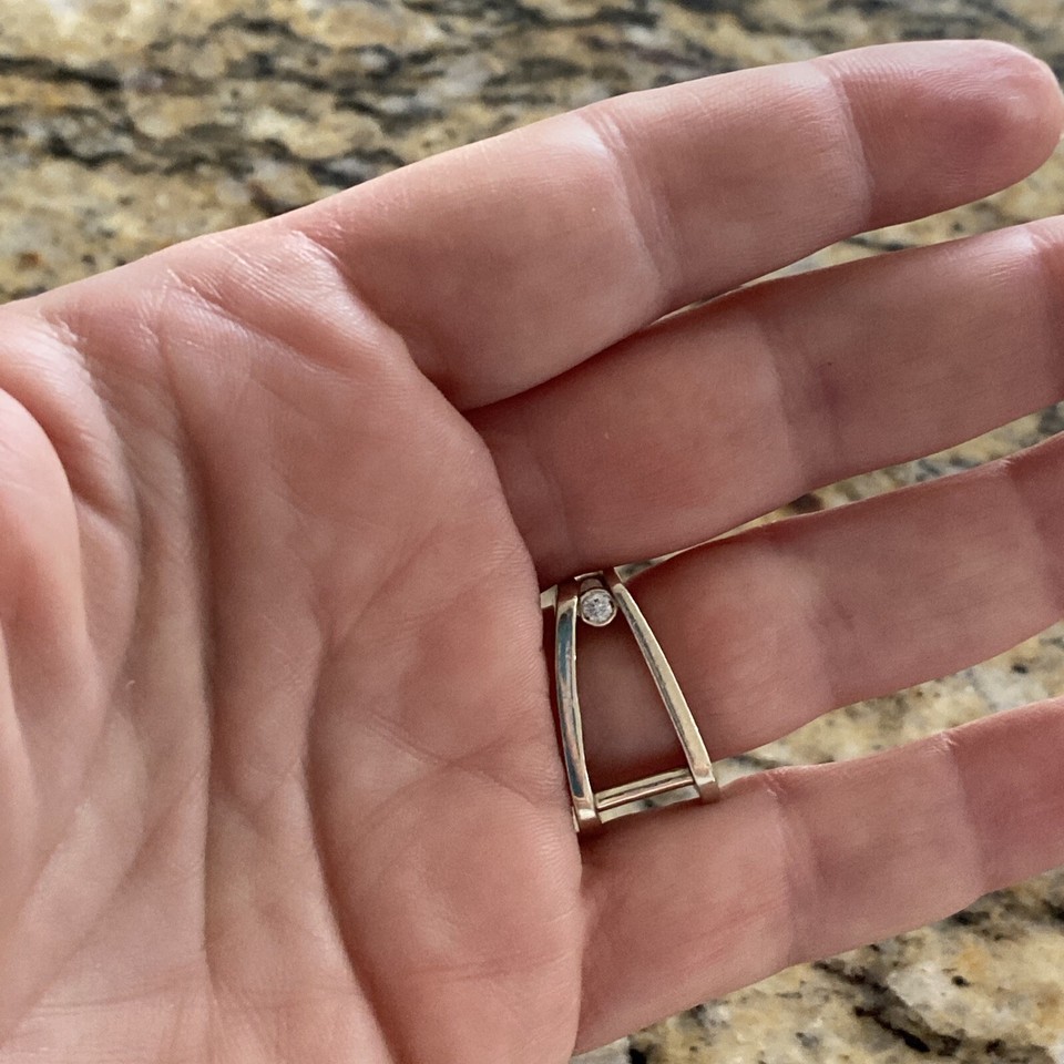 14k Designer Harry Roa Diamonds Blue Stone Modern Ring One Of A Kind | eBay