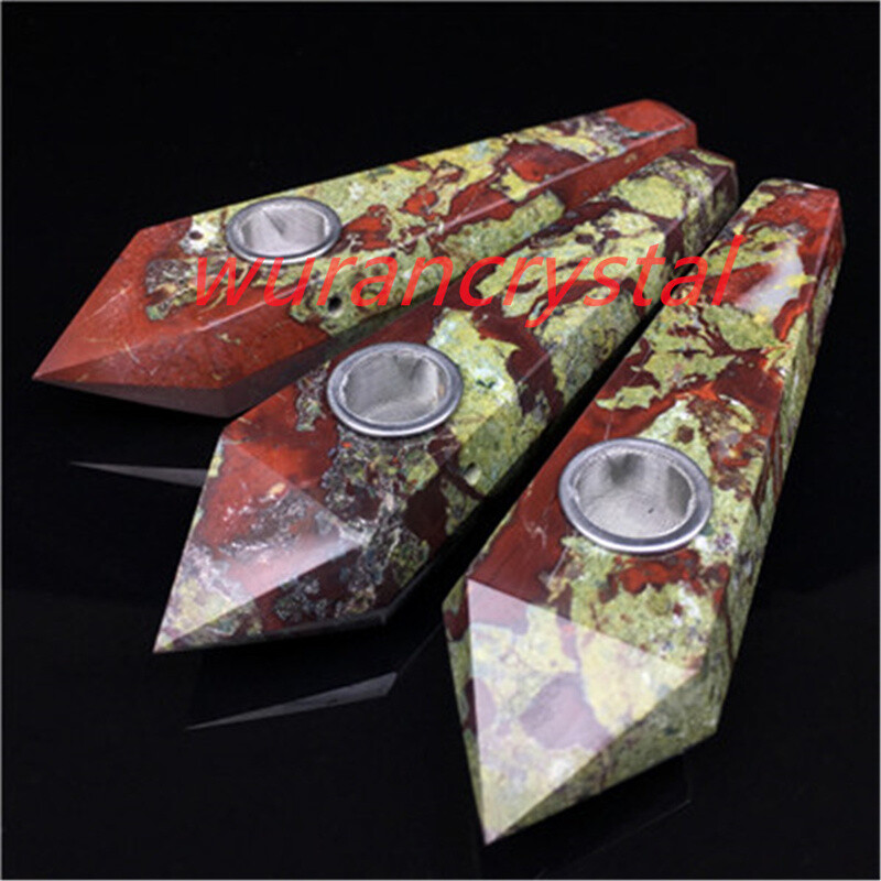 Natural Quartz Crystal Smoking Pipe Obelisk Point Rock Wand Reiki ...