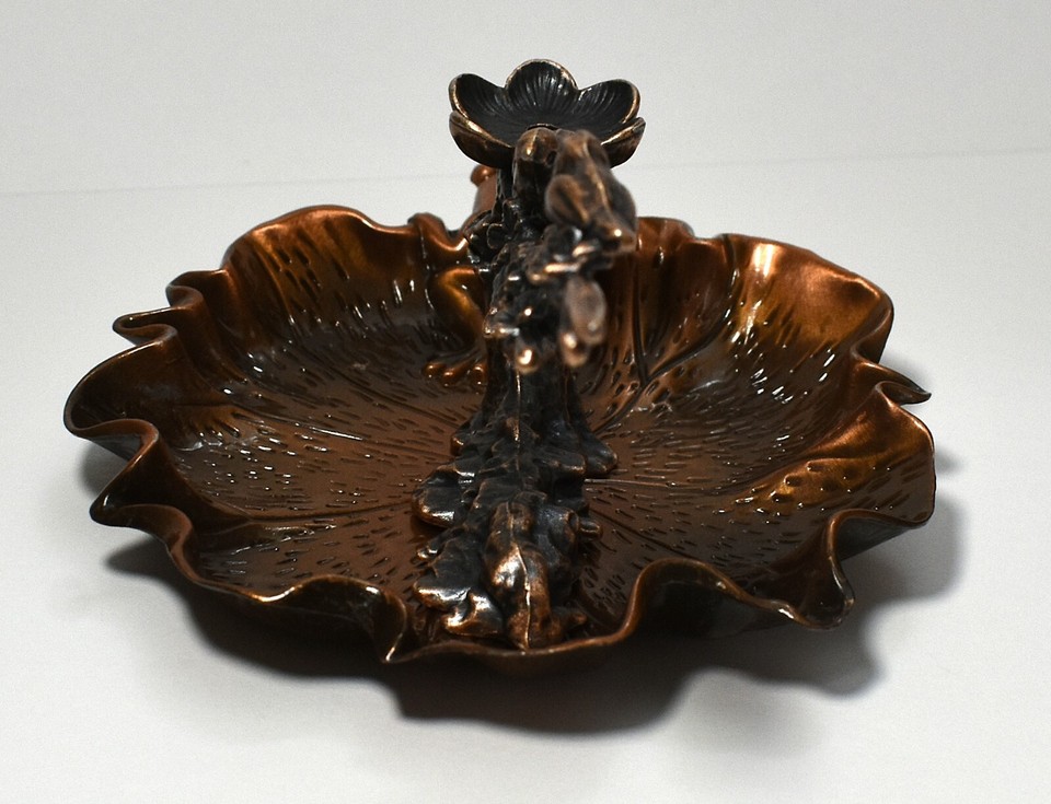 Chinese Rich Prosperous Lotus Incense Burner Censer, Tray Handmade Moon ...