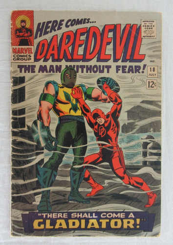 Daredevil #18 Volume 1 Marvel Comics 1966 1st Appearance Gladiator | eBay