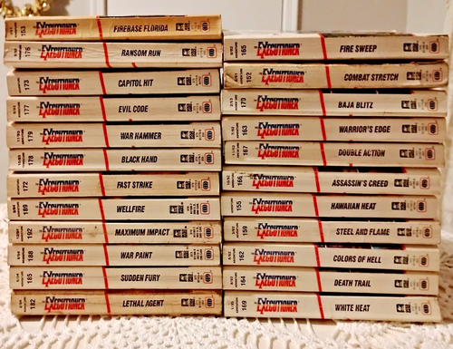 Lot Of 23 - The Executioner Mack Bolan Paperback Books by Don Pendleton | eBay