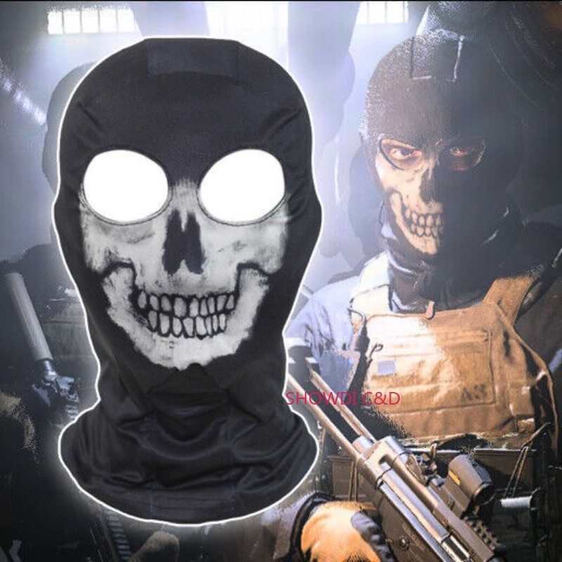 New Call of Duty 19 COD19 Ghost mask Squad Skull Outdoor Prop Wear ...
