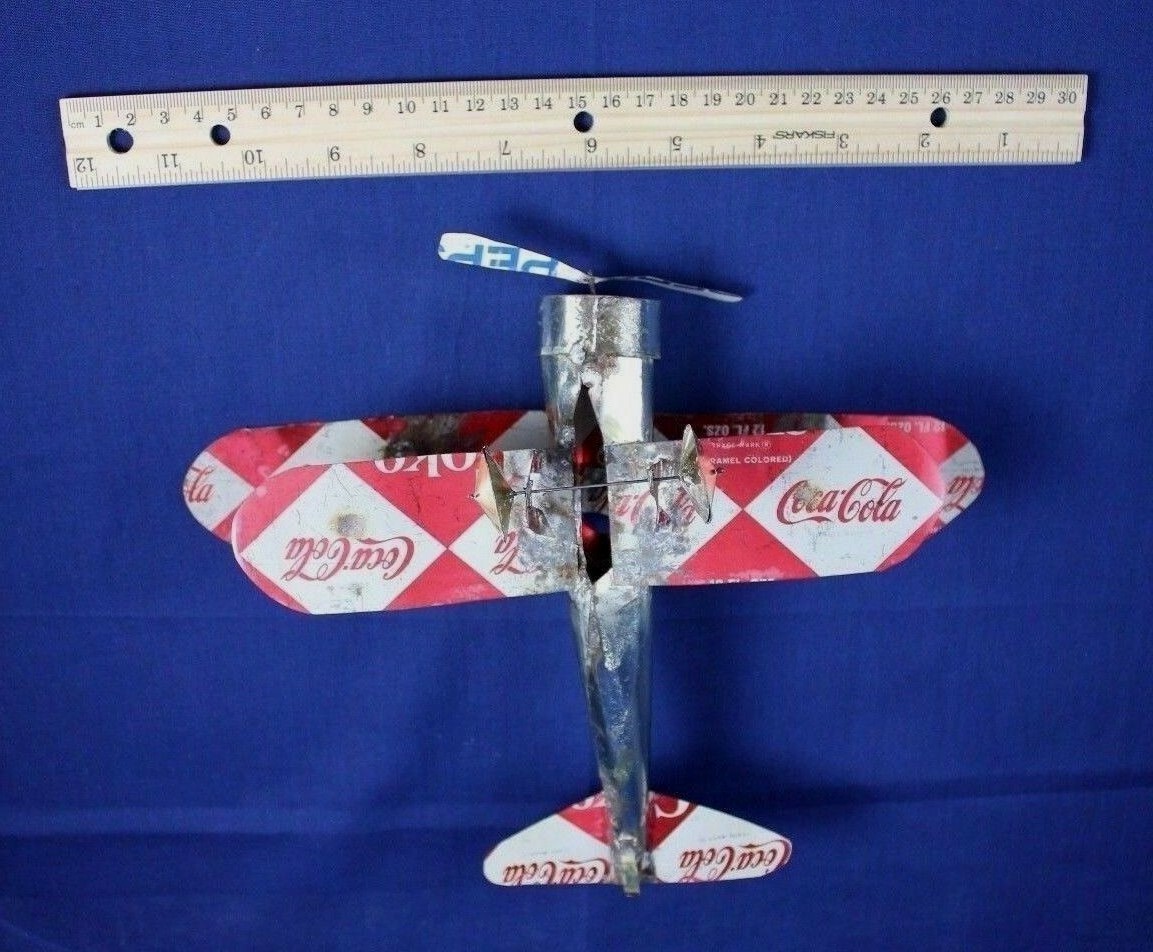Vintage Coca Cola Collectible Soda Pop Can Art Airplane Pepsi Coke ...