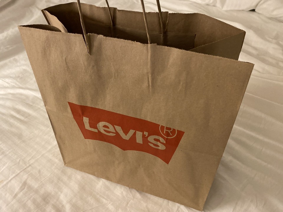 LEVI'S LOGO BROWN PAPER GIFT SHOPPING BAG 10" Brand New! | eBay