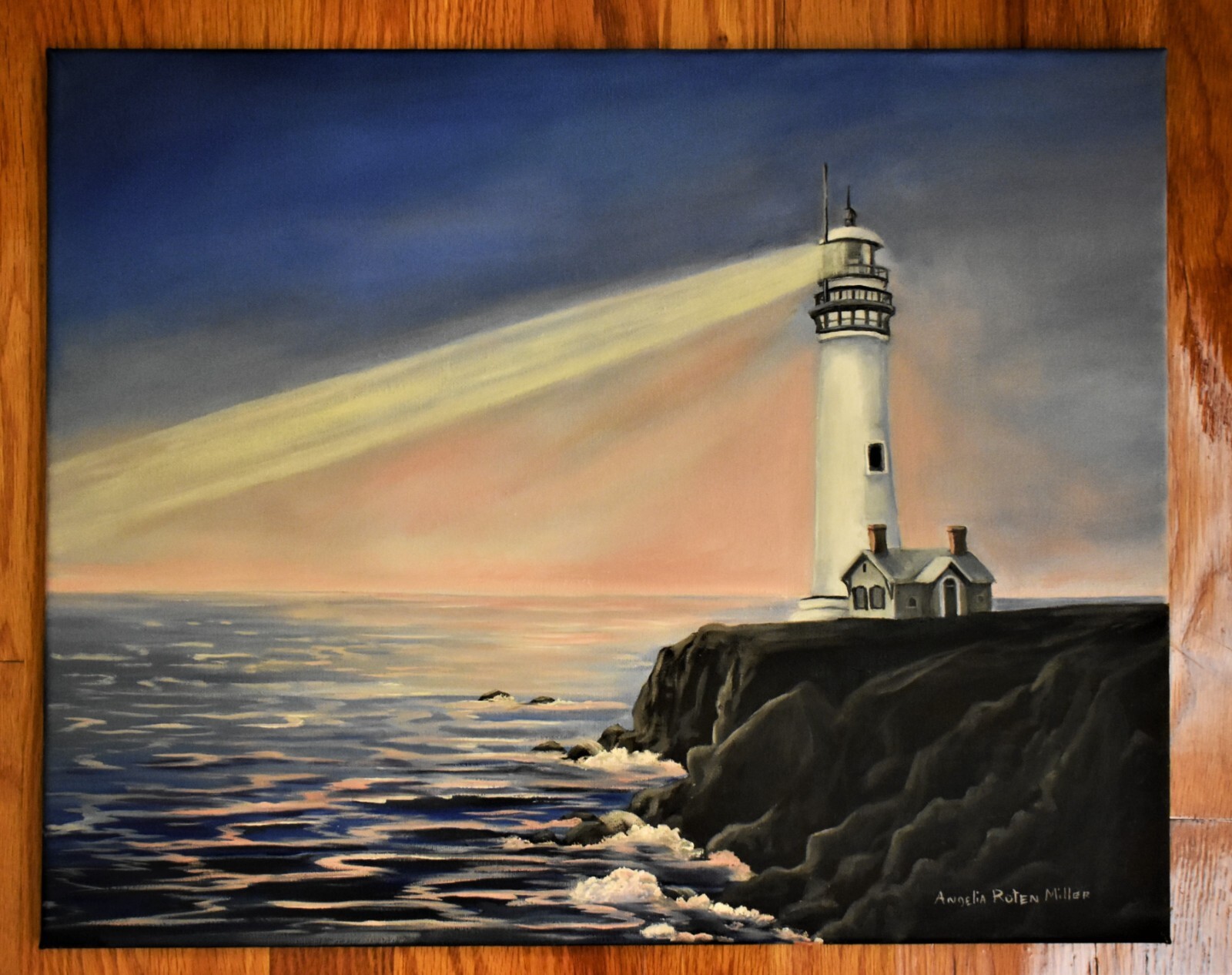 Pigeon Point Lighthouse Oil Painting Original Artist Signed and Sold 20 ...