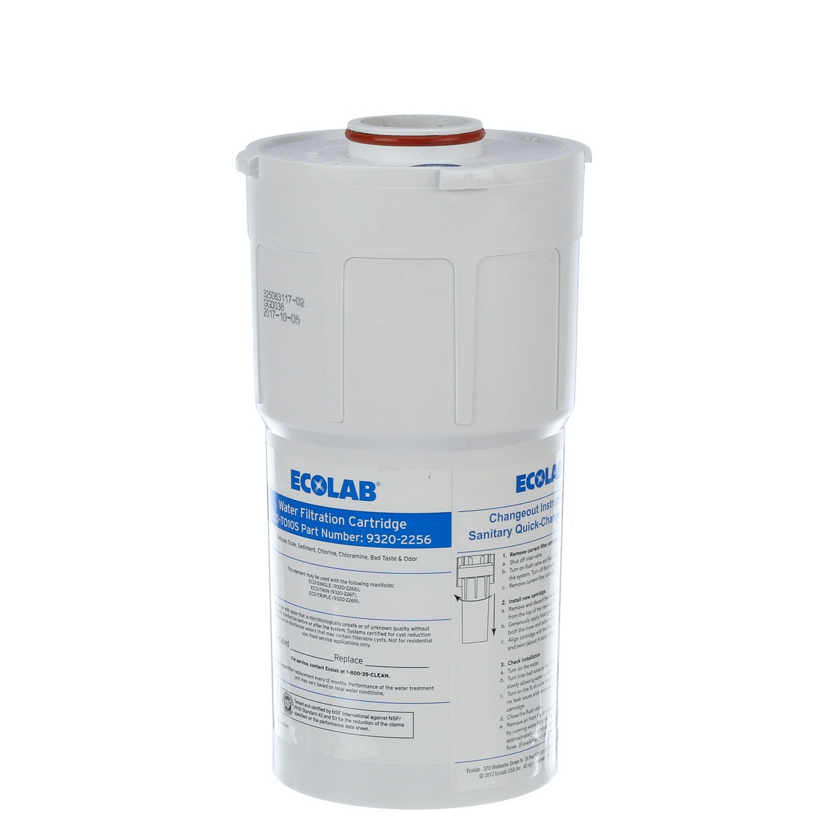 Ecolab ECO-T010S Cartridge - White (9320-2256) for sale online | eBay