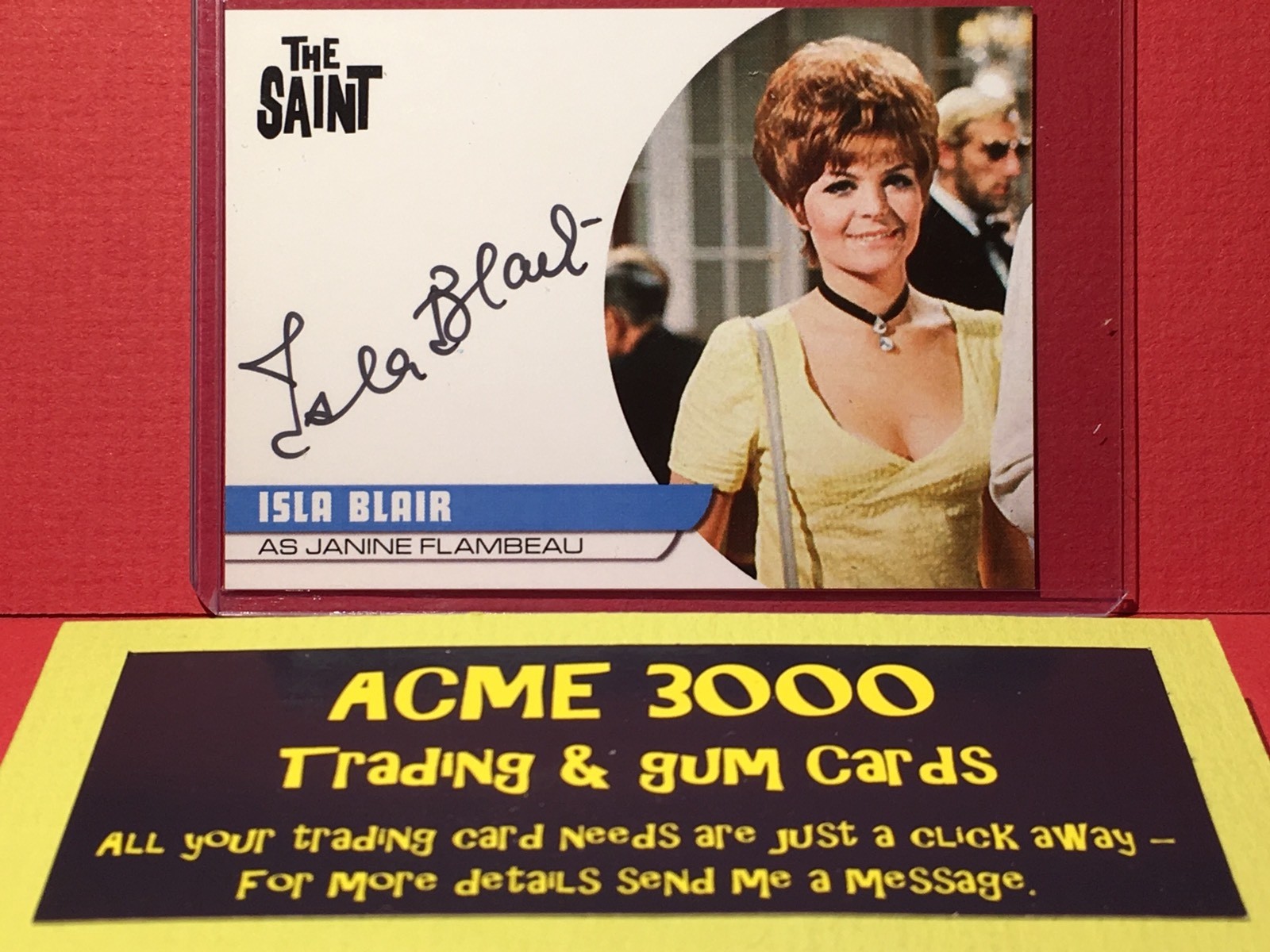 Unstoppable - THE SAINT - ISLA BLAIR - Autograph Card CC2 - Janine ...