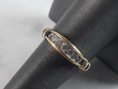 Womens Vintage Estate 14k Gold Keepsake Diamond Ring 4.0g E2931 | eBay
