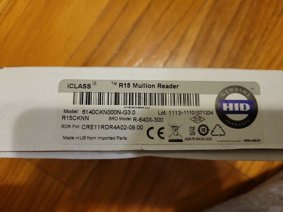 New HID ICLASS R15 MULLION READER | eBay