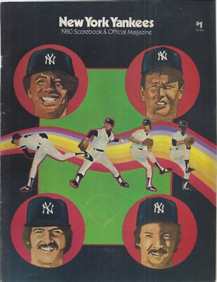 New York Yankees 1980 Scorebook/Program vs Bpston Red Sox's | eBay