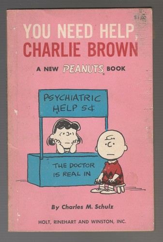1965 YOU NEED HELP CHARLIE BROWN Charles M Schulz Peanuts G/VG 3.0 1st ...