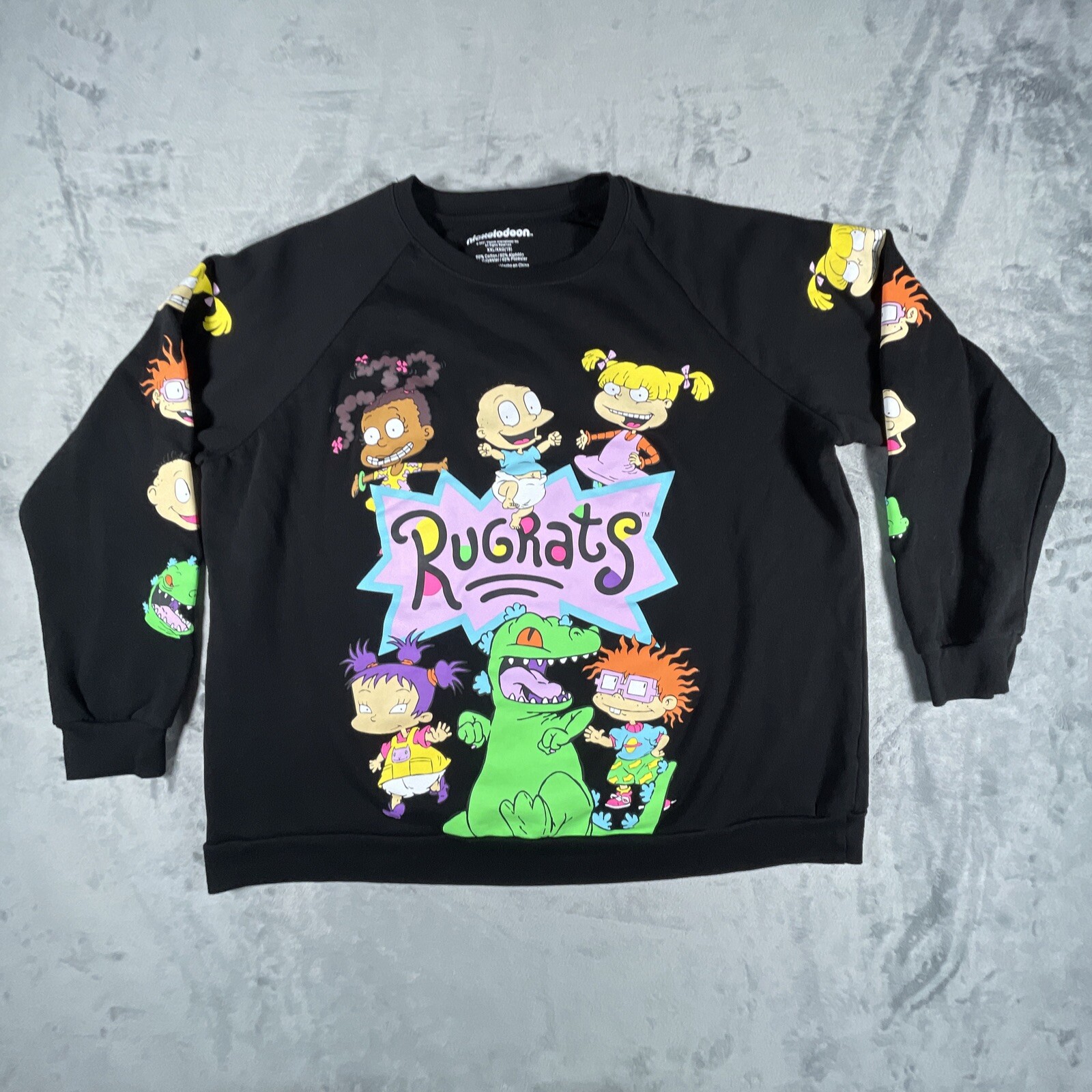 Nickelodeon Rugrats Long Sleeve Graphic Sweater Women… - Gem
