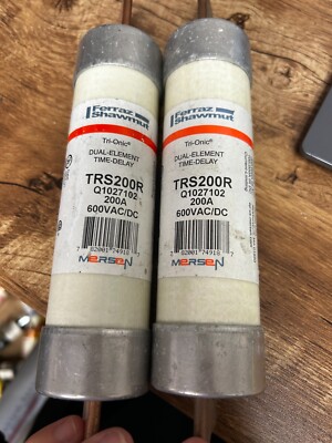 MERSEN 200 AMP FUSE # TRS200R (LOT OF 2) | eBay