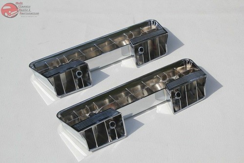 Chevy GM Front Interior Inside Chrome Arm Rest Pad 13" Bases Pair Set ...
