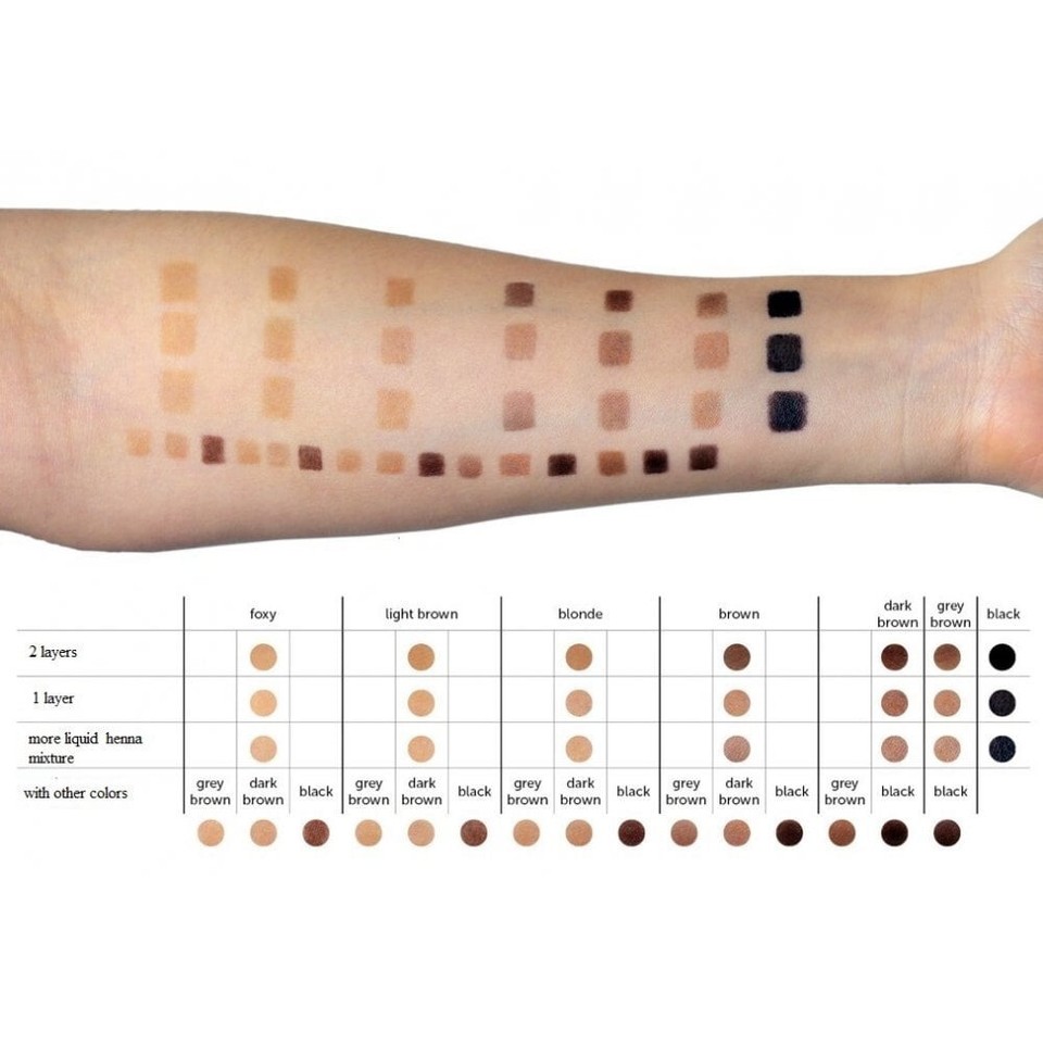 CC Brow Henna Eyebrow & Eyelash Tinting Products, Permanent Chna Dye 5 ...