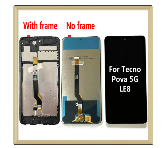 LCD Display Touch Screen Digitizer Assembly For Tecno Pova 5G LE8 / 4G ...