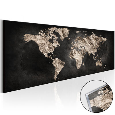 WORLD MAP Acrylic Glass Print Image 1 pc Wall Art Picture Photo k-A ...