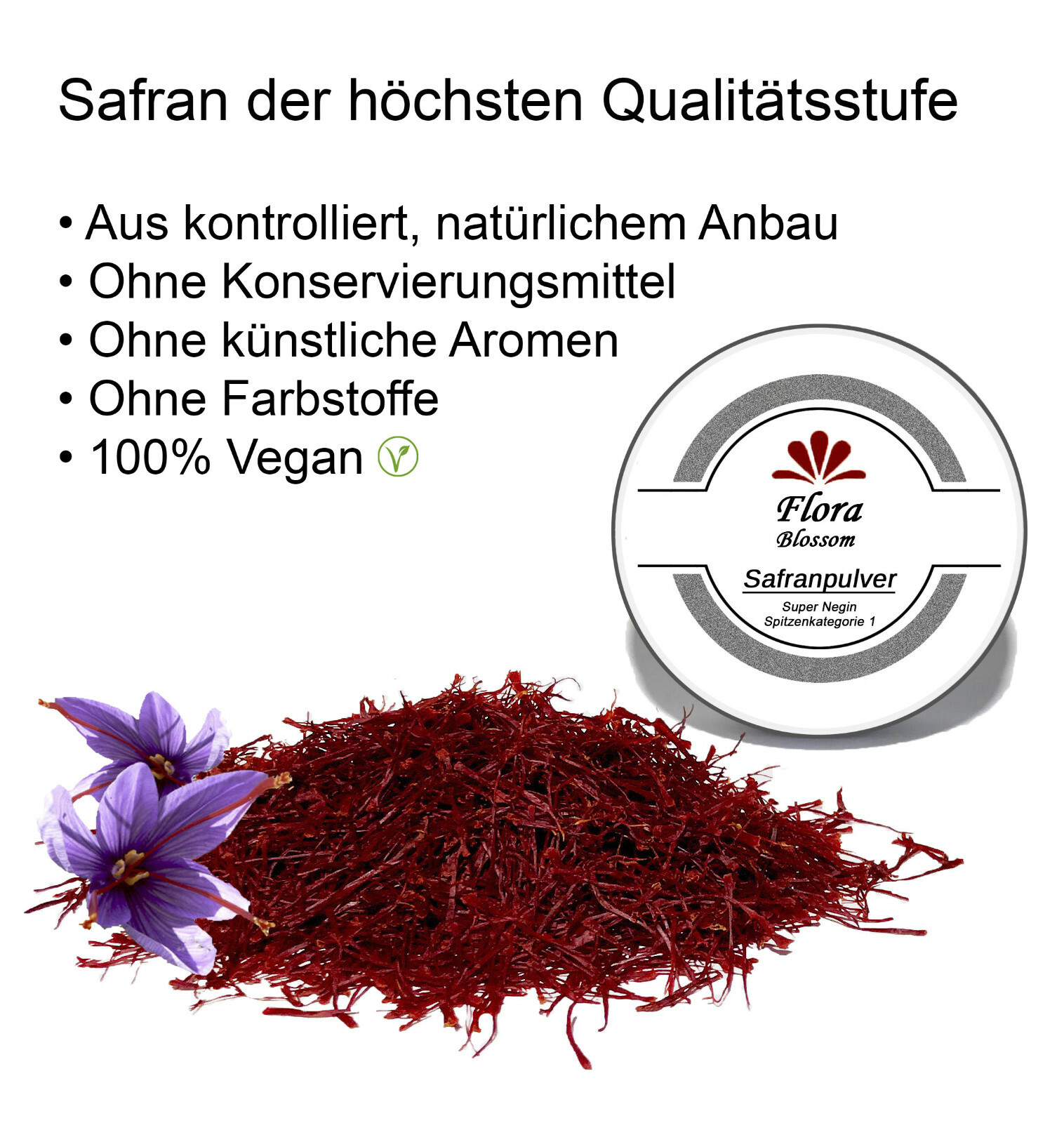 10g Safran - Pulver Gemahlen Höchste Qualität - Gewürze Ohne Zusätze ...