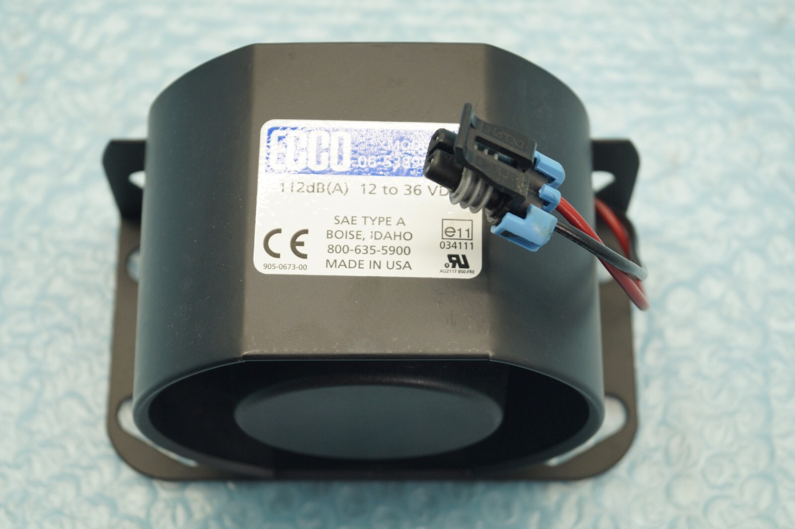 ECCO Back-Up Beeper/Alarm 112 DB B2 12 to 36 VDC 06-53899-000 for sale ...