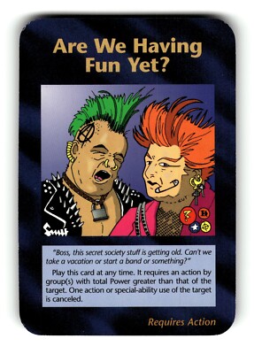 Are We Having Fun Yet? Card Limited INWO Illuminati New World Order ...