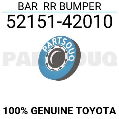 5215142010 Genuine Toyota BAR RR BUMPER 52151-42010 | eBay