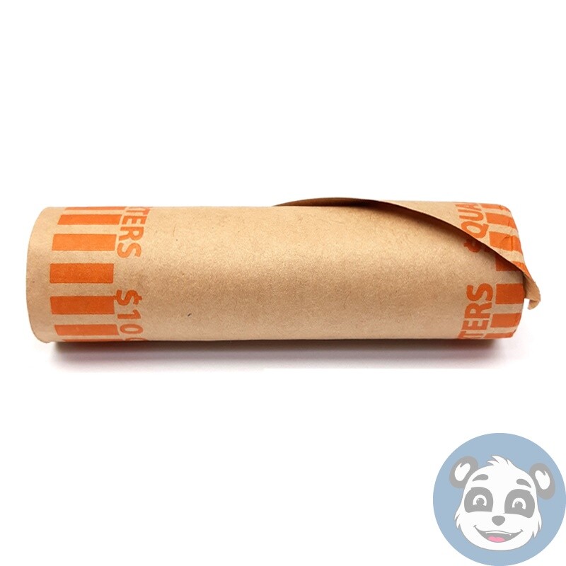 1000 Pack Coin-Tainer Quarter $10 Wrappers Preformed Paper Coin Rolls ...