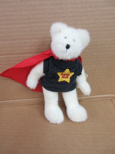 NOS Boyds Bears SUPER MOM Plush Bear Cape Superhero Mother's Day B75 B ...