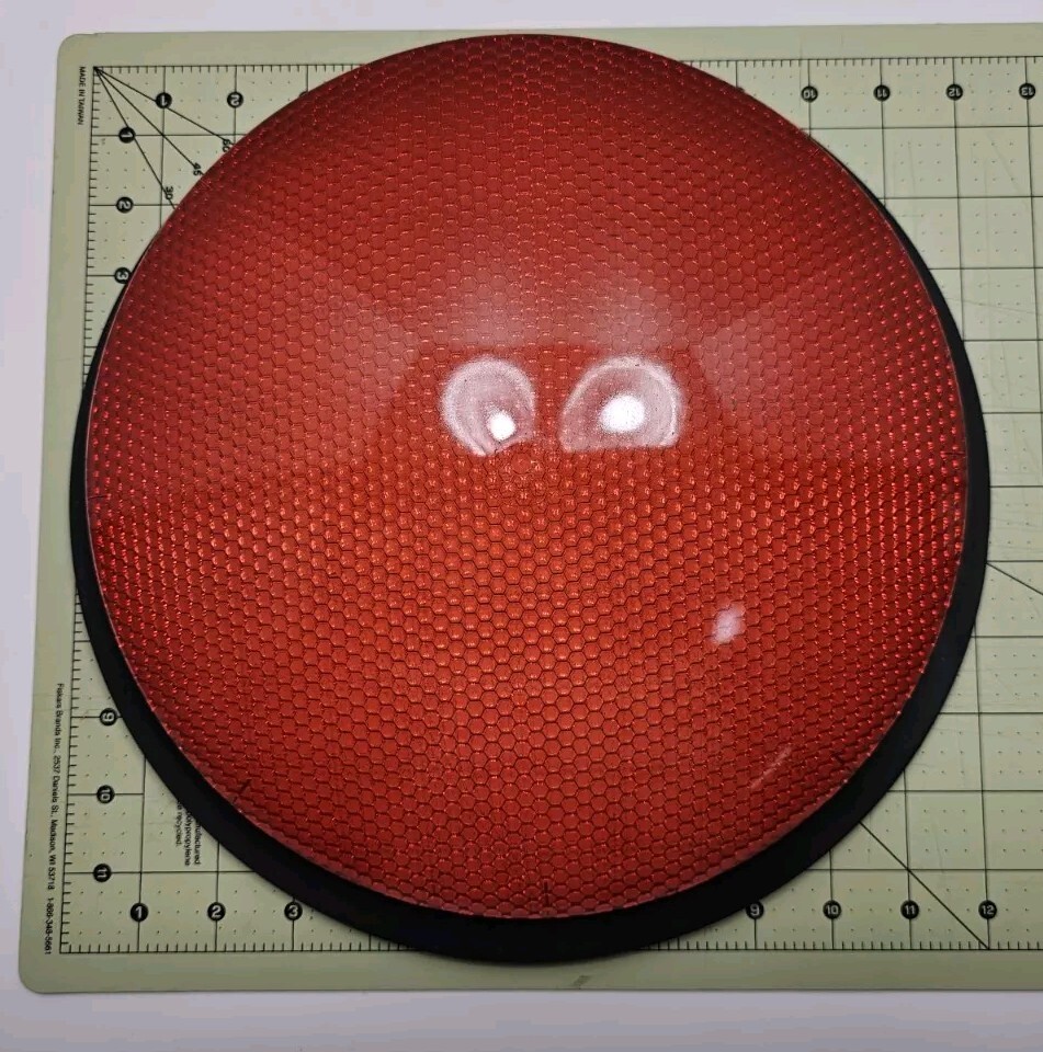 12" Red Plastic Traffic Light Lens With Rubber Gasket Stoplight | eBay
