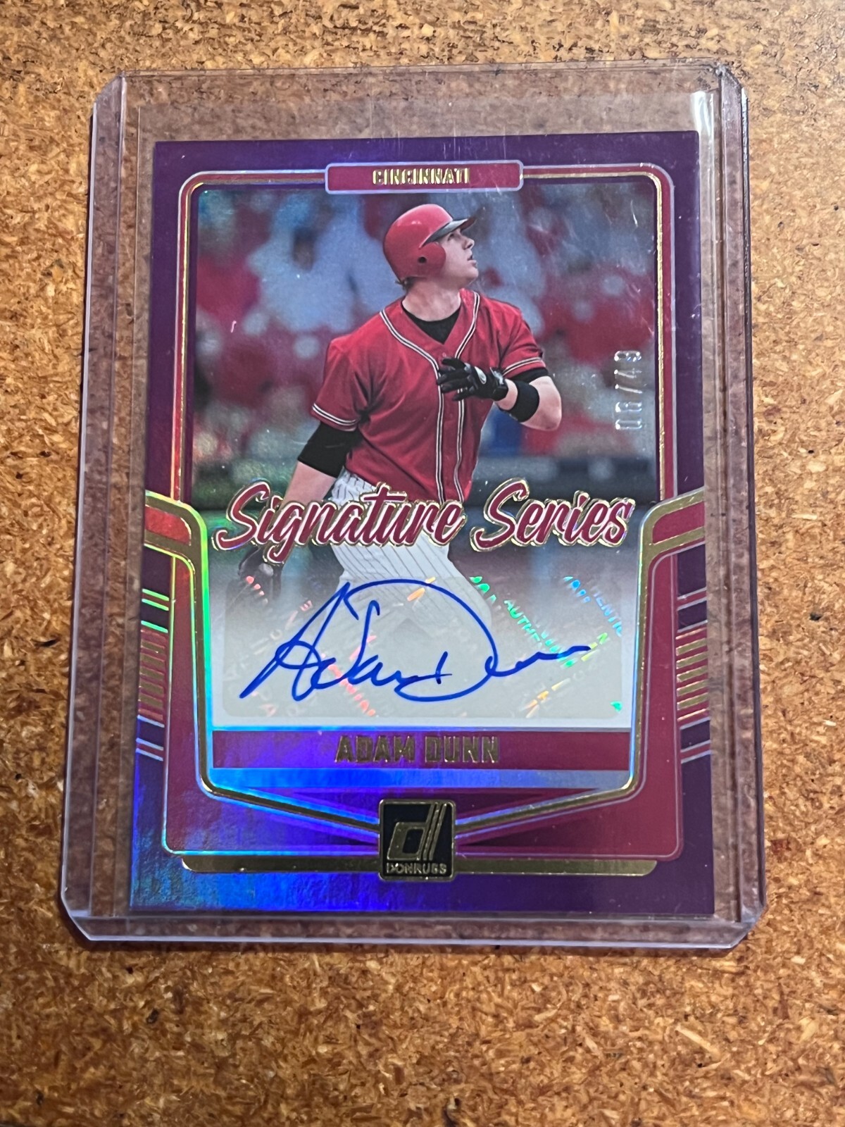 2024 Panini Donruss Purple Signature Series # SS-AD Adam Dunn Autograph ...