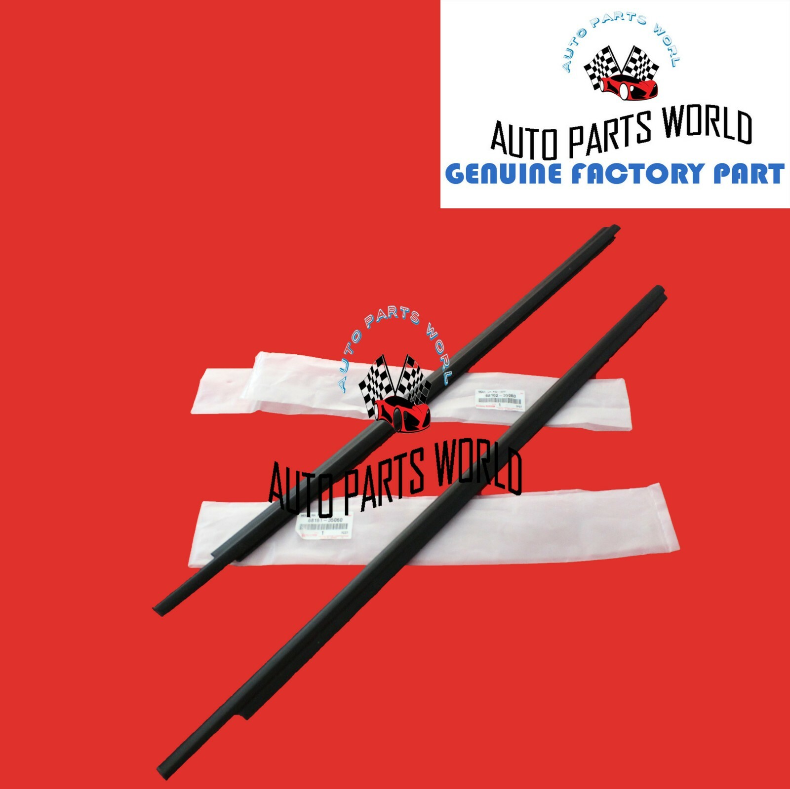 GENUINE OEM TOYOTA 03-09 4RUNNER OUTER FRONT REAR DOOR GLASS ...