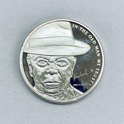 Pawn Stars Richard Old Man 1 Troy Ounce 999 Fine Silver Coin World ...