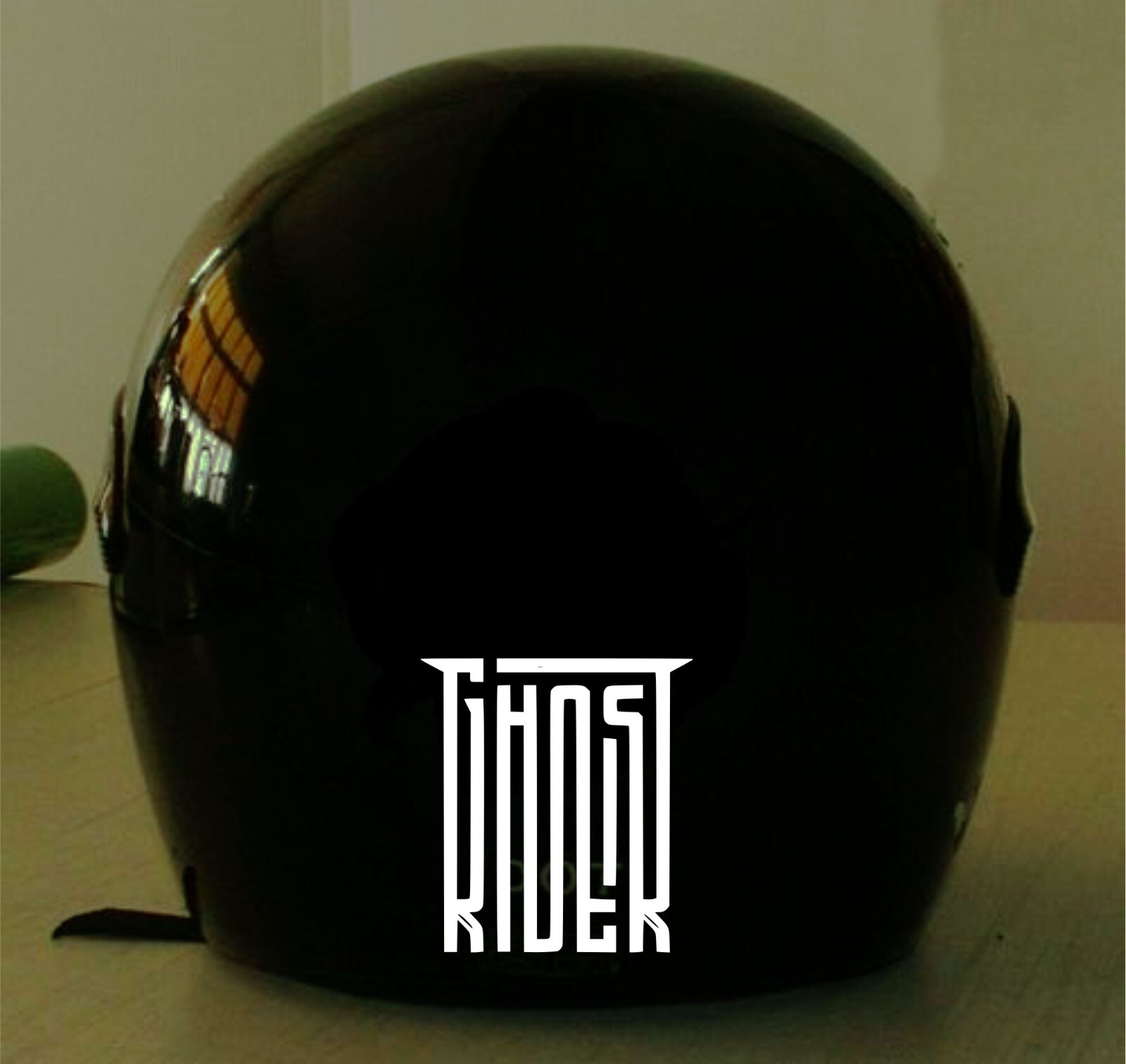 GHOST RIDER MOTORCYCLE HELMET REFLECTIVE DECAL.2 FOR 1 PRICE | eBay