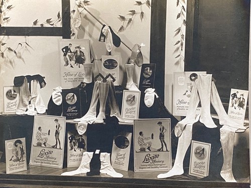 Vintage Photograph Luxite Hosiery Store Window Display Ad Signs ...