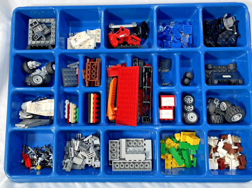 Vintage Lego 758 Blue Tray with Legos Cars Assorted Sets 1984 | eBay