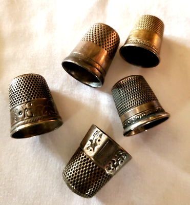 Antique Sterling Silver Thimbles