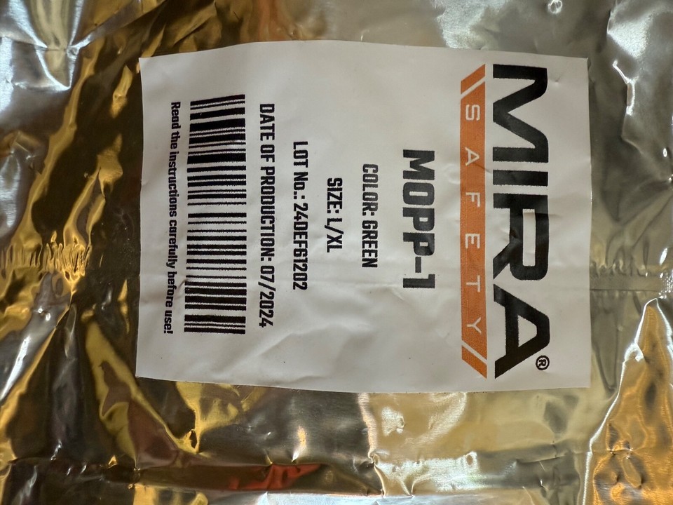 MIRA Safety MOPP-1 CBRN Protective Mopp Suit GREEN L / XL | eBay