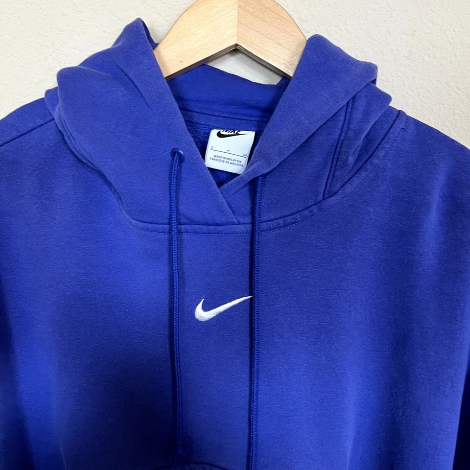 Nike REVOLVE NSW Oversized Hoodie in Lapis & Sail Sz Small | eBay