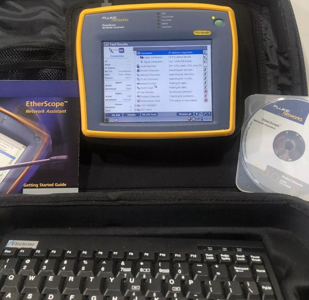Fluke Networks EtherScope Series I Network Assistant w/ LAN WLAN & ITO Opts | eBay