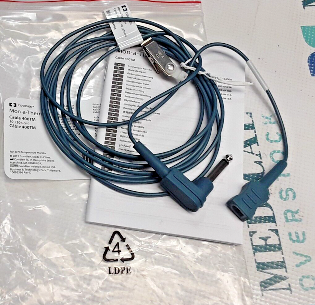Covidien 502-0410a Mon-a-therm Cable 400tm 10 FT for sale online | eBay