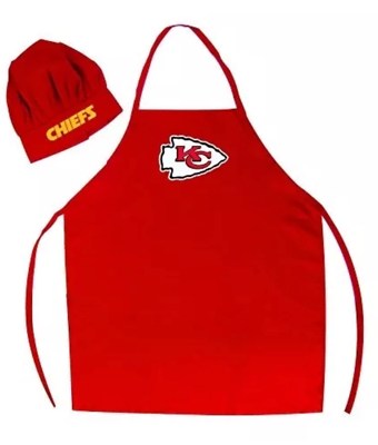 Kansas City Chiefs NFL Barbecue Tailgating Apron & Chef's Hat | eBay