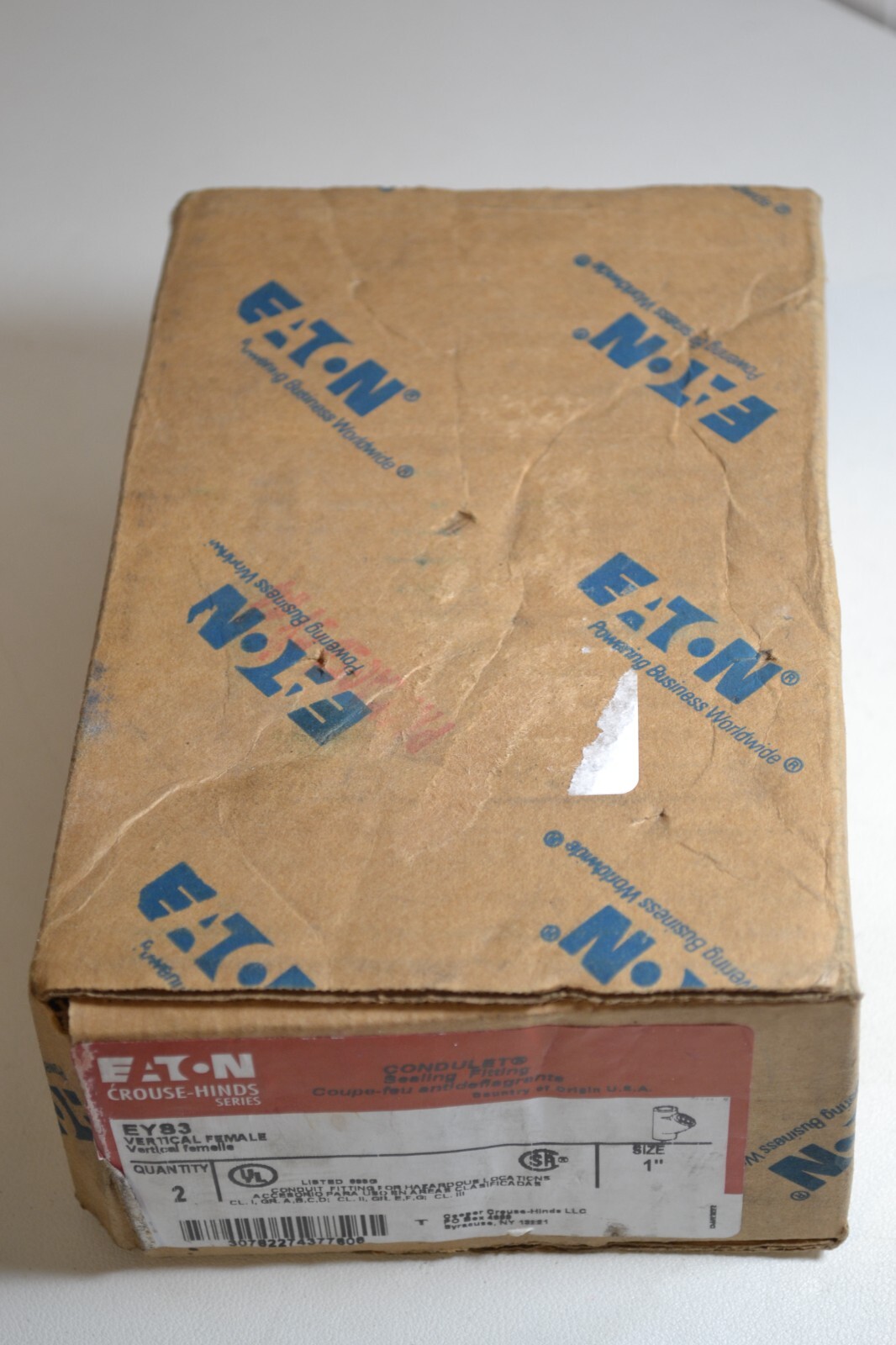 EATON Crouse-Hinds EYS3 Vertical Female (2 pack) 1 inch Condulet ...