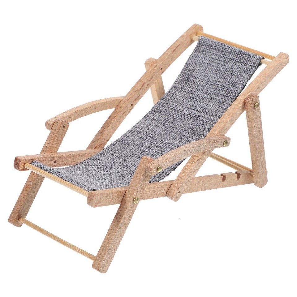 Dollhouse Furniture Mini Beach Chair Miniature Model Micro Landscape ...
