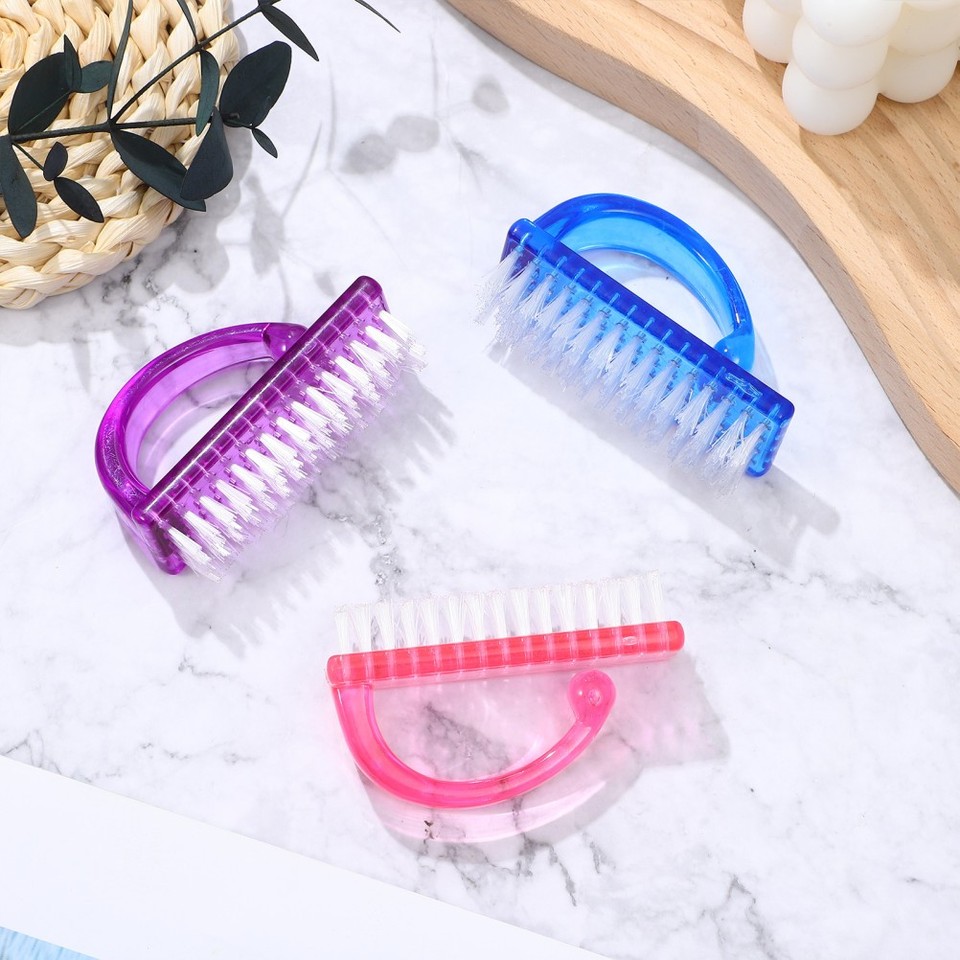 6 Pcs Nail Scrubber Brushes with Handle Grip for Fingernail Cleaning | eBay